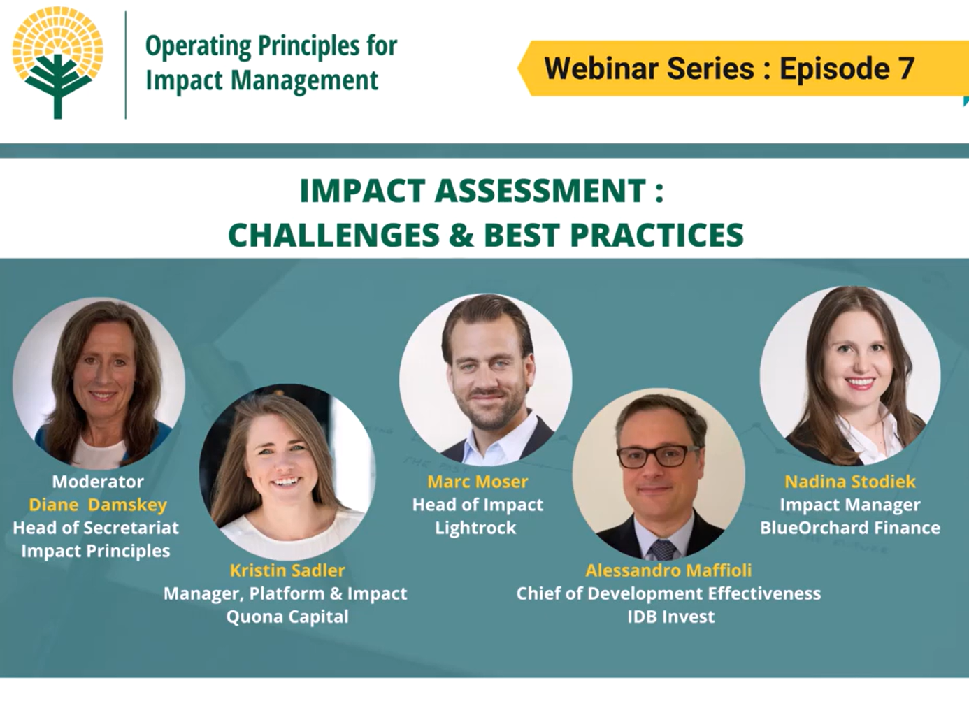 Impact Assessment: Challenges & Best Practices - Operating Principles ...