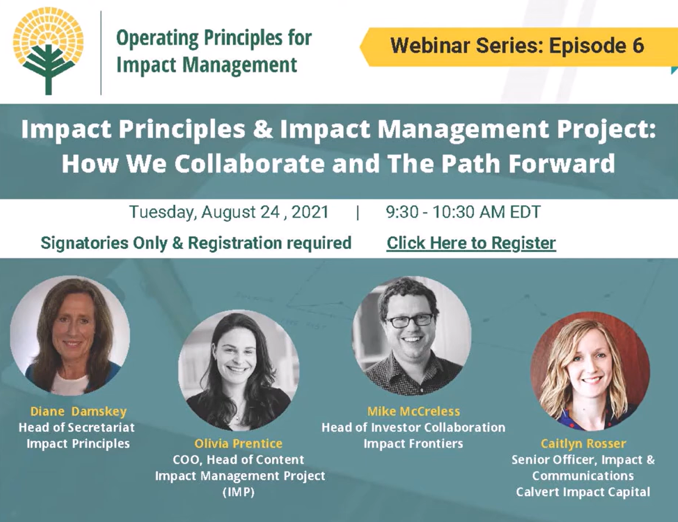 How We Collaborate and The Path Forward - Impact Principles
