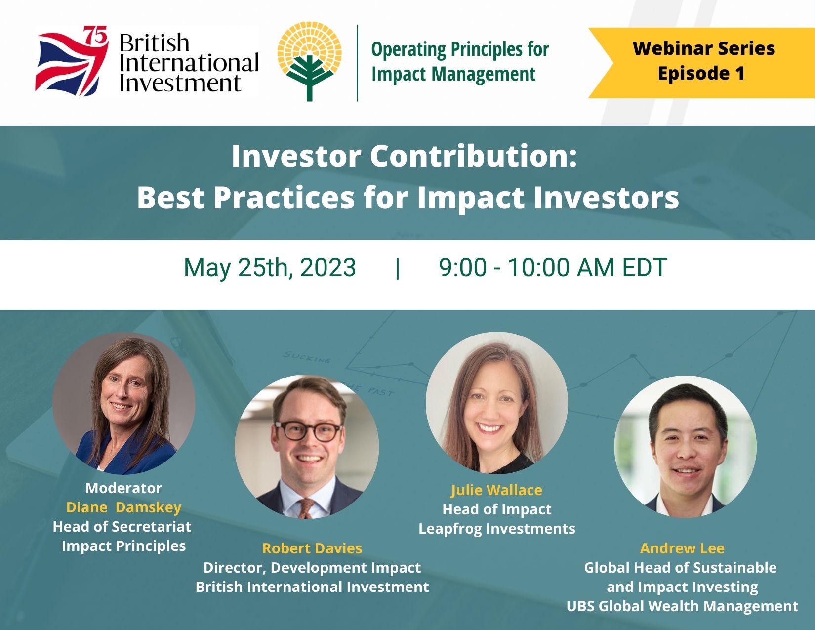 Investor Contribution - Operating Principles for Impact Management